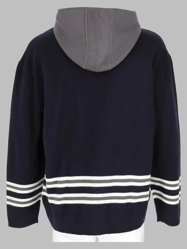 Emporio Armani Maglia In Lana Con Cappuccio