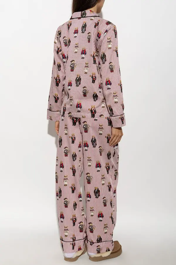 Polo Ralph Lauren Cotton Printed Pajama Set - Red