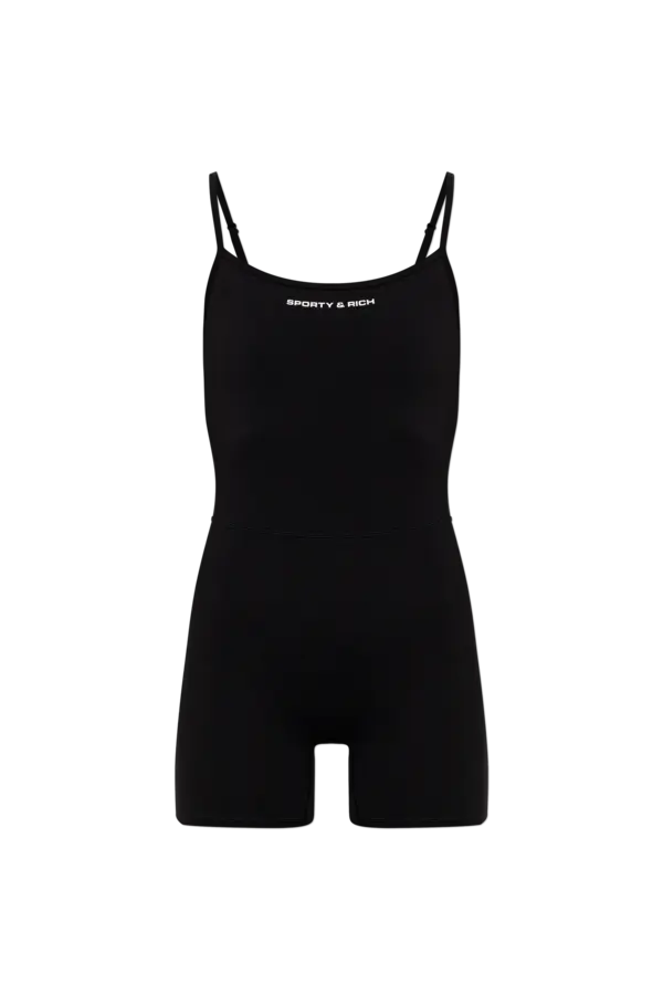 Sporty & Rich Jumpsuit From The 'the Essentials' Collection - Black