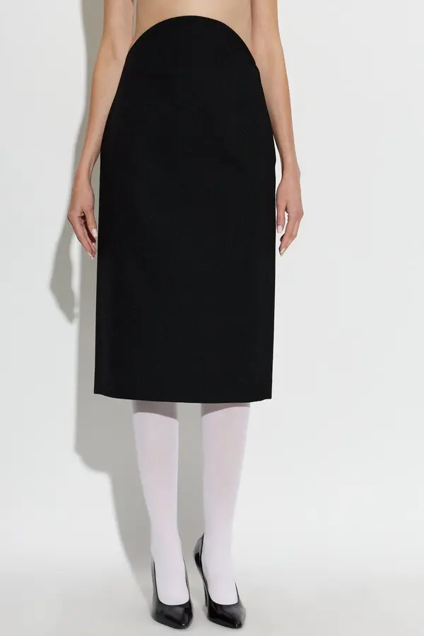 JIL SANDER Wool Skirt With Slit