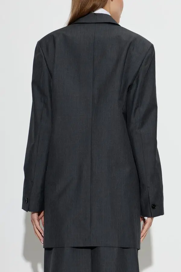 JIL SANDER Gray Wool Blazer