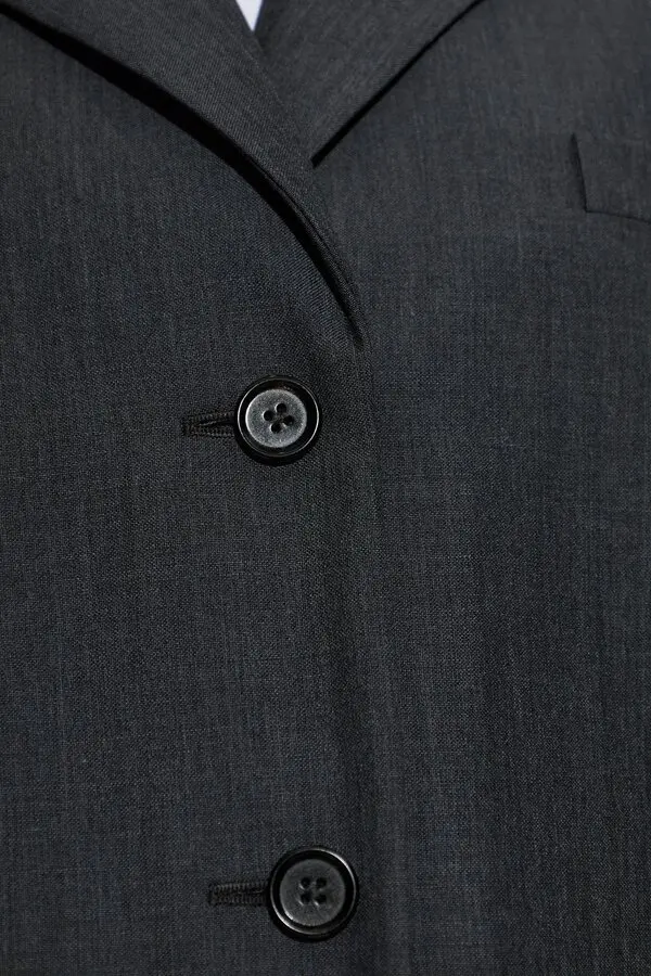 JIL SANDER Gray Wool Blazer