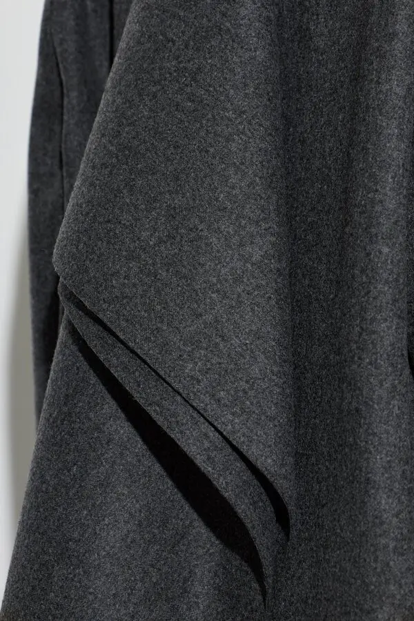 JIL SANDER Wool Coat With Stand-up Collar