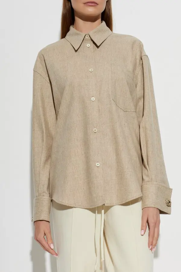 Fabiana Filippi Wool Shirt With Pocket