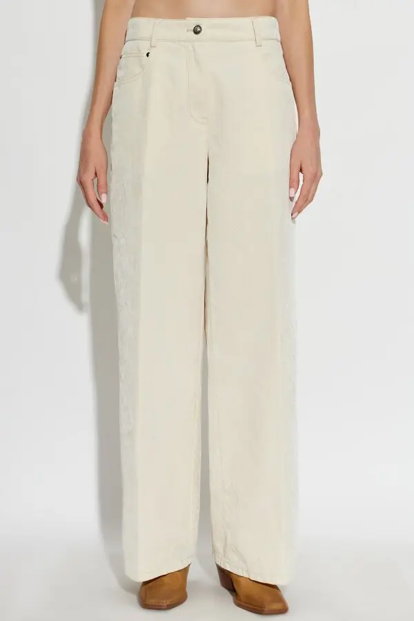 FORTE_FORTE Velvet Straight-leg Pants