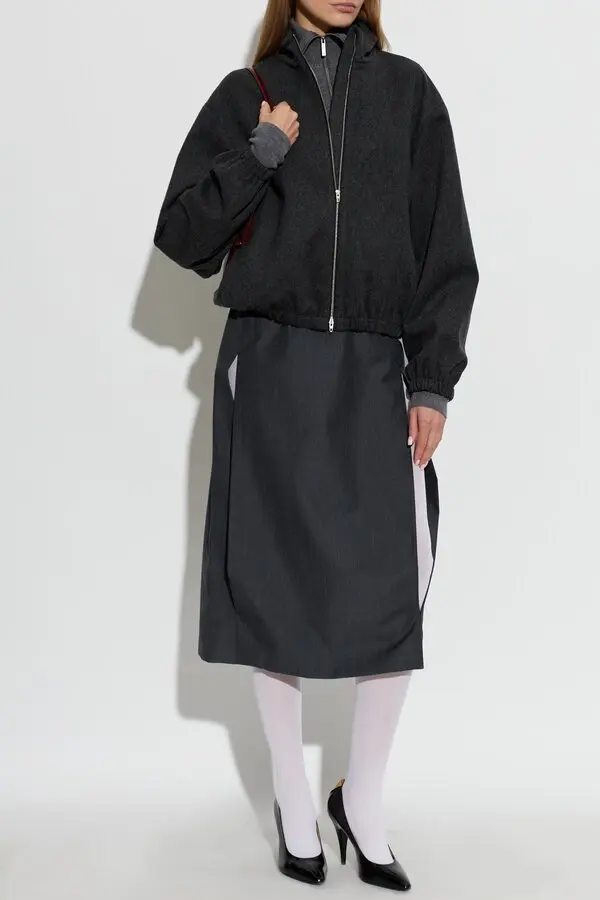 JIL SANDER Wool Skirt With Slits