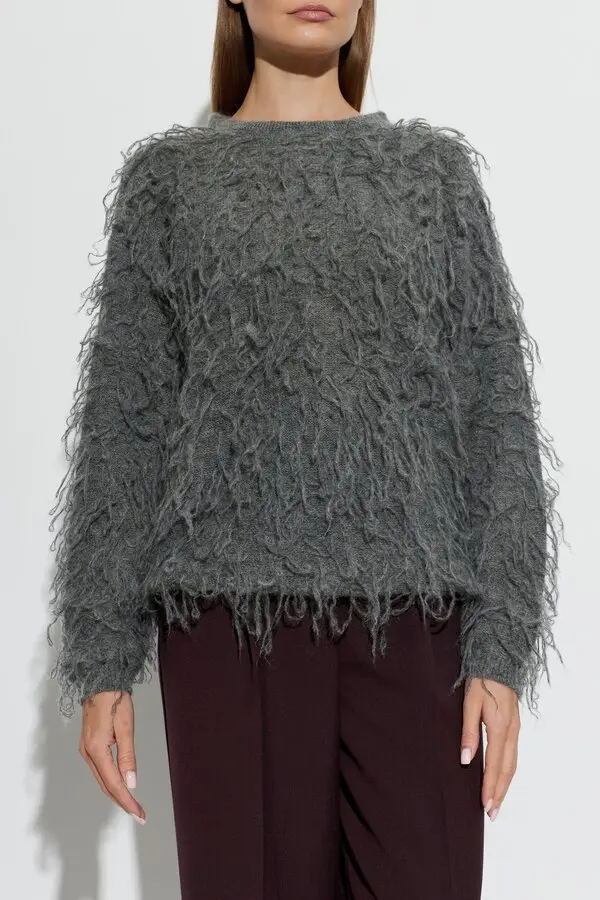 Fabiana Filippi Ostrich Feather Sweater