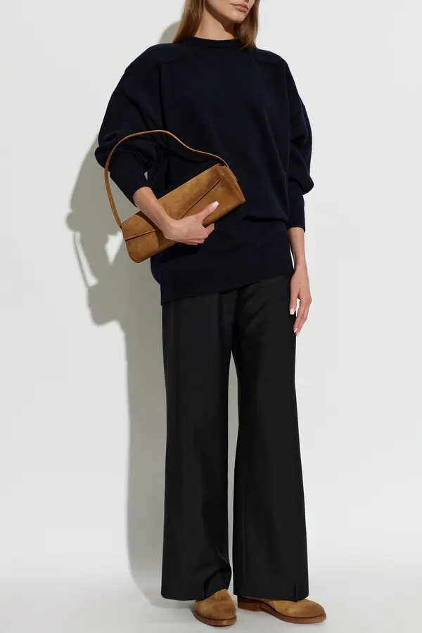 JIL SANDER Wool Pleated Trousers