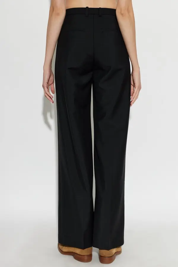 JIL SANDER Wool Pleated Trousers
