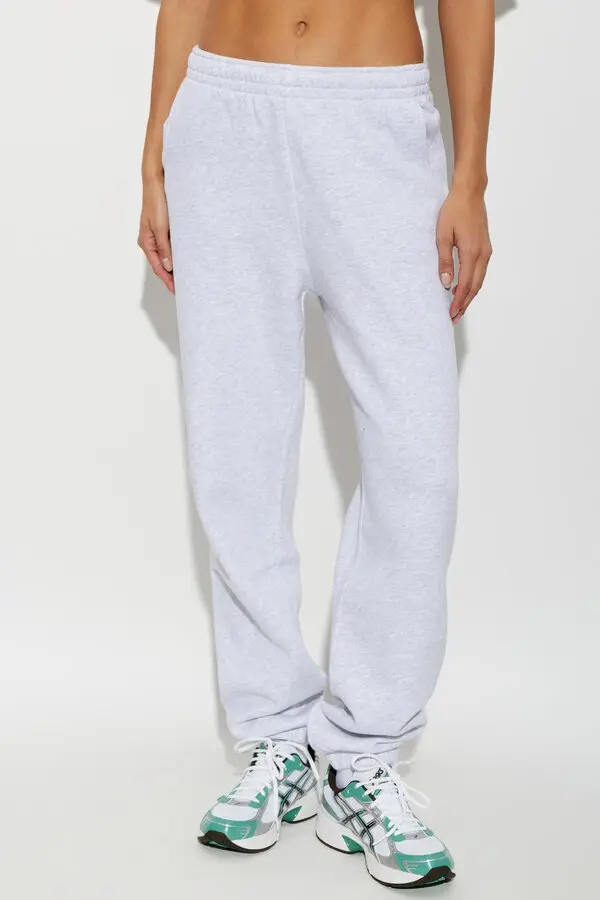 Sporty & Rich Light Gray Track Pants From ‘the Essentials’ Collection