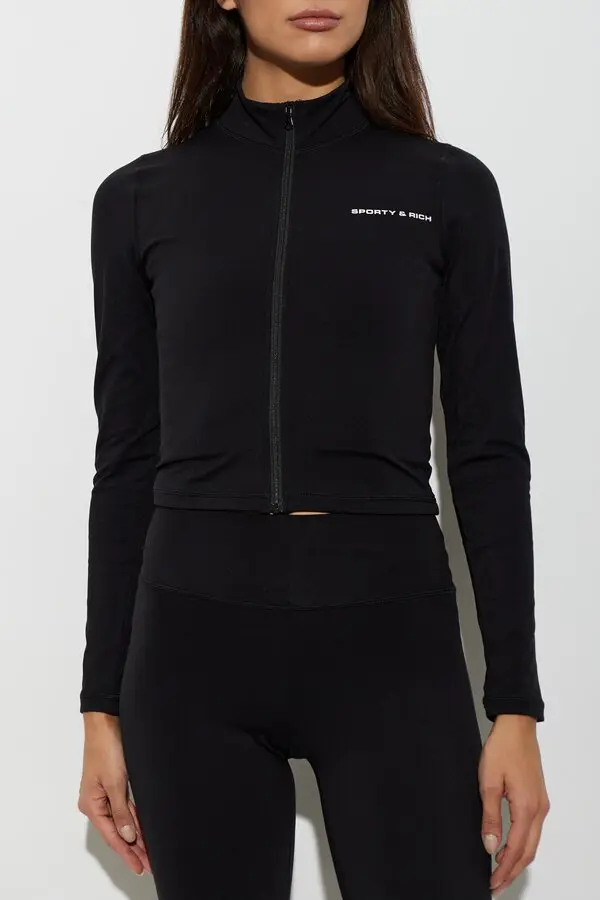 Sporty & Rich Sweatshirt From 'the Essentials' Collection - Black