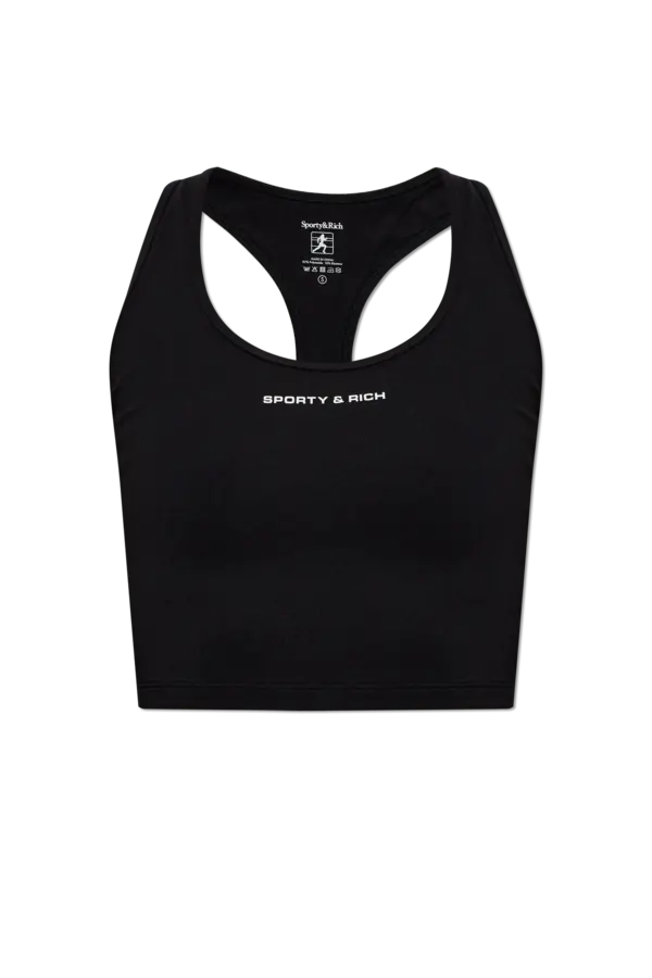 Sporty & Rich Top From 'the Essentials' Collection - Black
