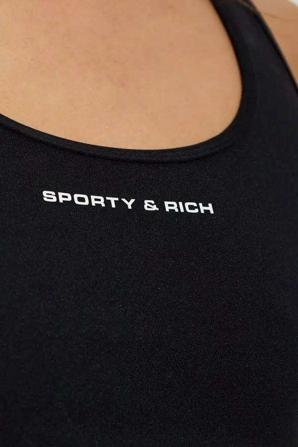 Sporty & Rich Top From 'the Essentials' Collection - Black