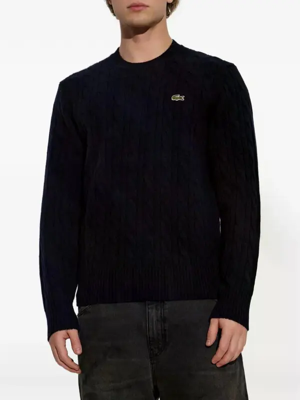 Lacoste Cable-knit Wool Sweater