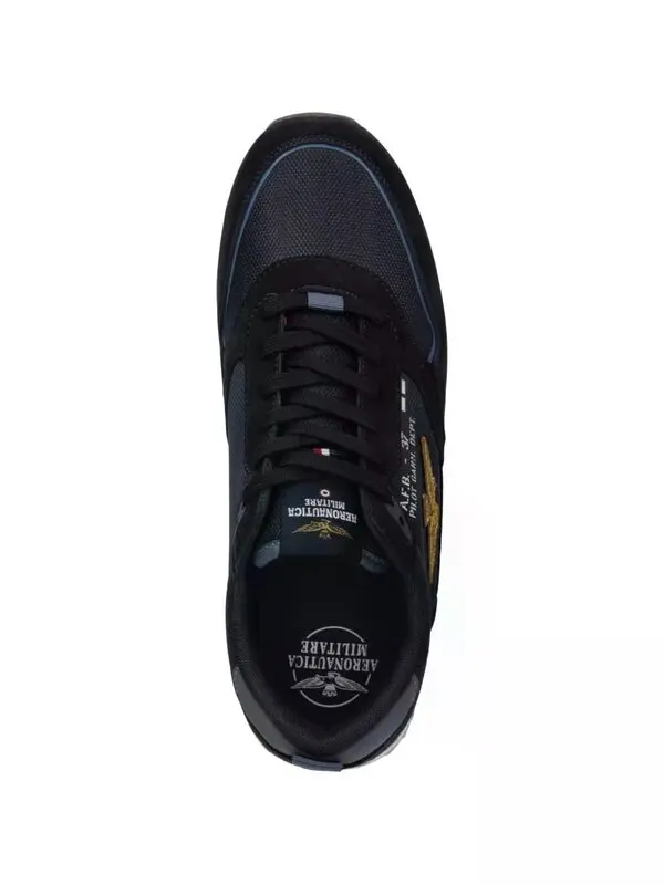 AERONAUTICA MILITARE Logo-embroidered Panelled Sneakers