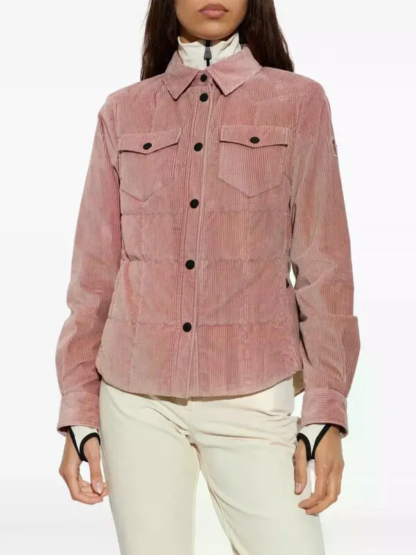 Moncler Nangy Corduroy-quilted Puffer Jacket