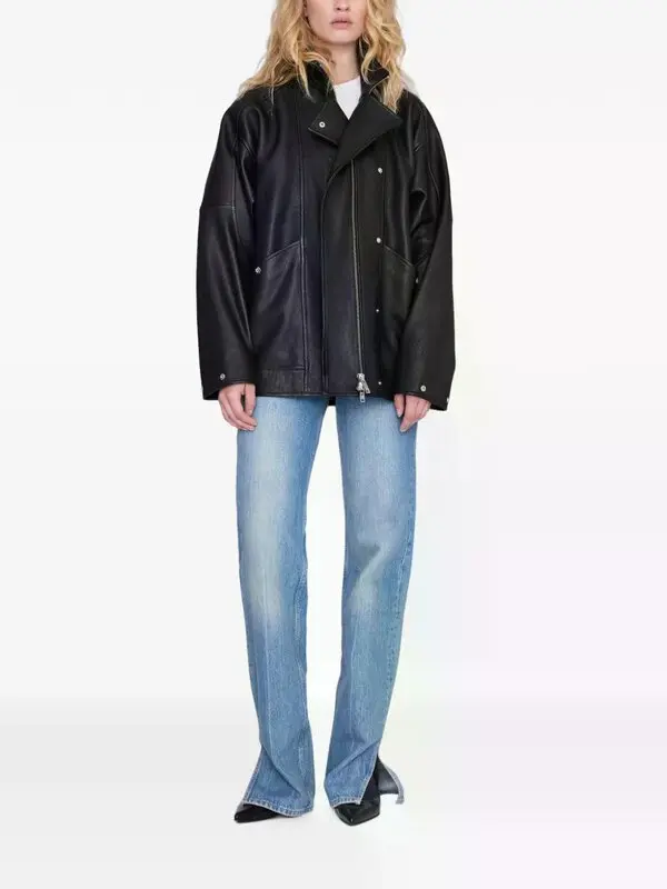 ANINE BING Sandy Jacket Leather - Black