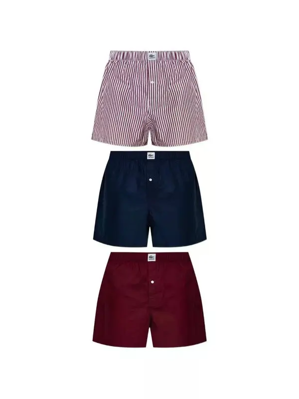 Lacoste Striped Cotton Boxer Shorts