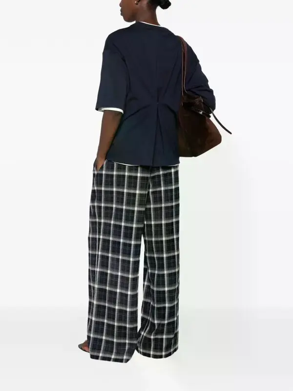 ELEH Pleat-detail T-shirt