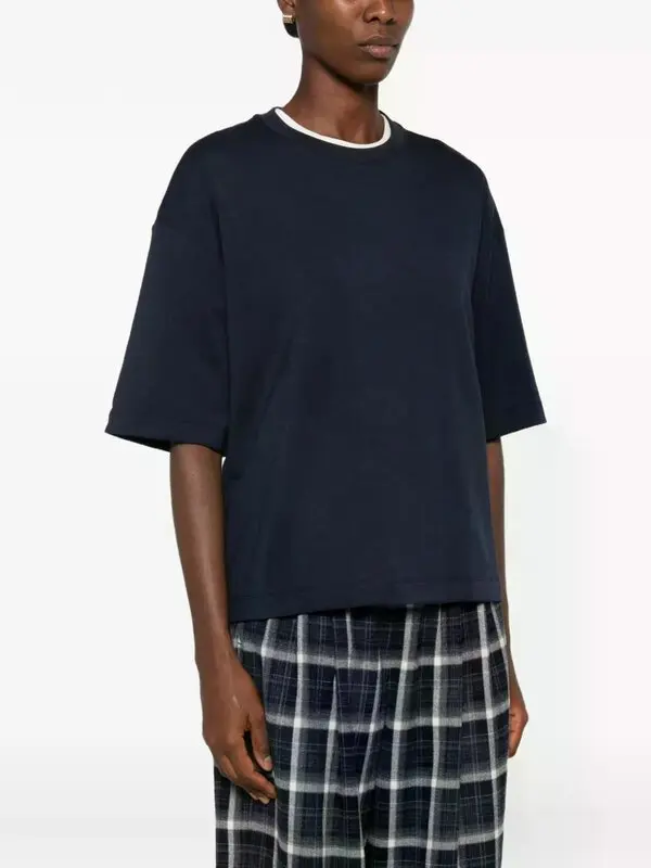 ELEH Pleat-detail T-shirt