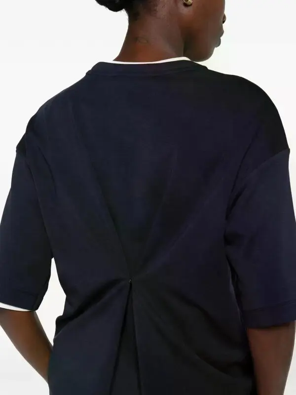 ELEH Pleat-detail T-shirt