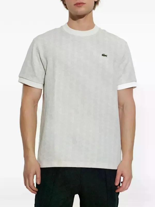 Lacoste Monogram-jacquard T-shirt