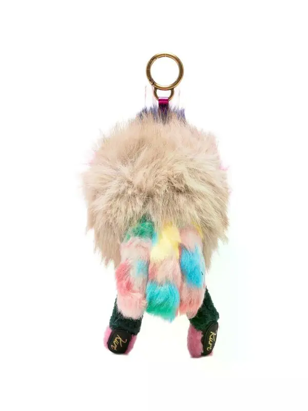 Kurt Geiger Mascot Pom-pom Bag Charm - Neutrals