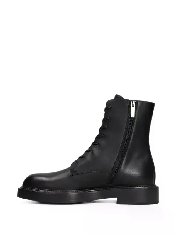 Emporio Armani Lace-up Leather Boots