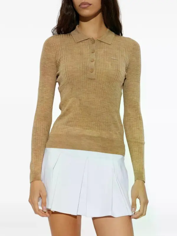 Lacoste Ribbed-knit Polo Shirt