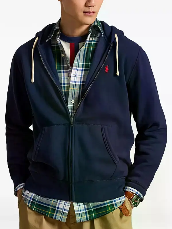 Ralph Lauren Logo-embroidered Zip-up Hoodie