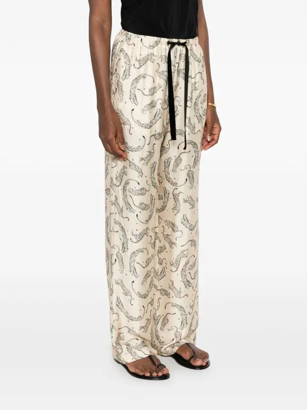 FORTE_FORTE Printed Drawstring Trousers