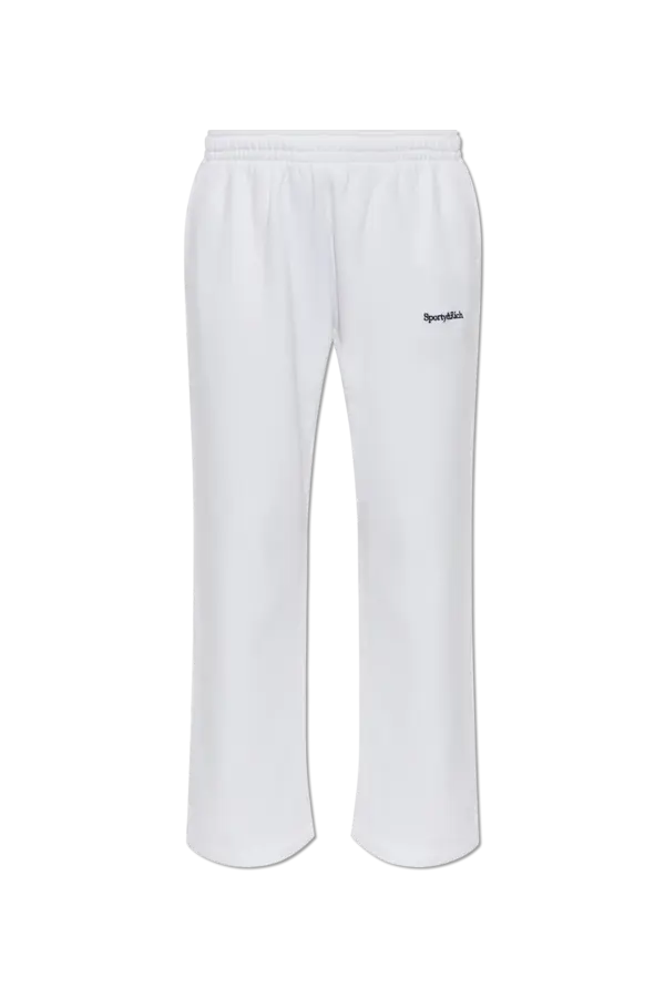 Sporty & Rich Track Pants From 'the Essentials' Collection - White