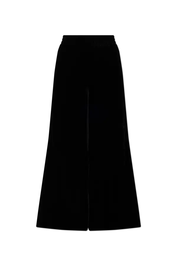 Zimmermann Velvet Wide-leg Pants - Black