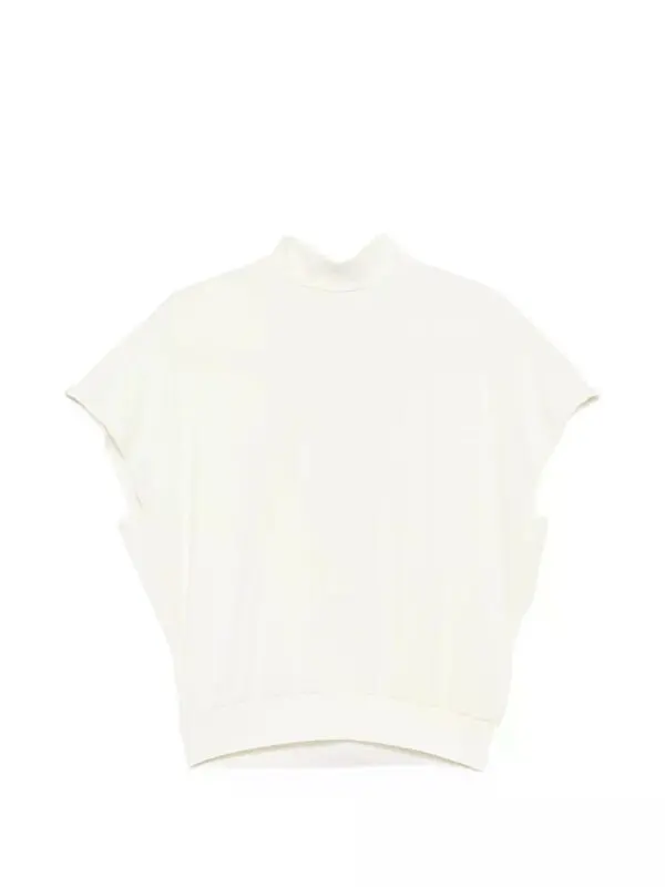 ELEH Open-back Draped Blouse