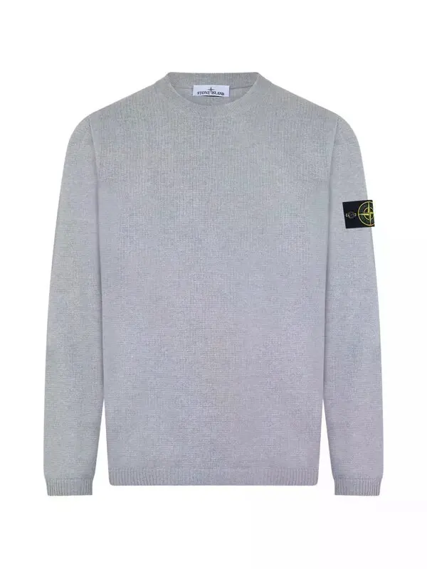Stone Island Compass-patch Crew-neck Sweater