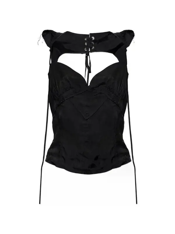 KNWLS Beth Lace-up Top