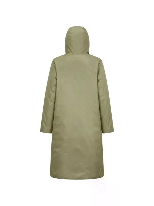 K-WAY Hooded Logo-patch Coat