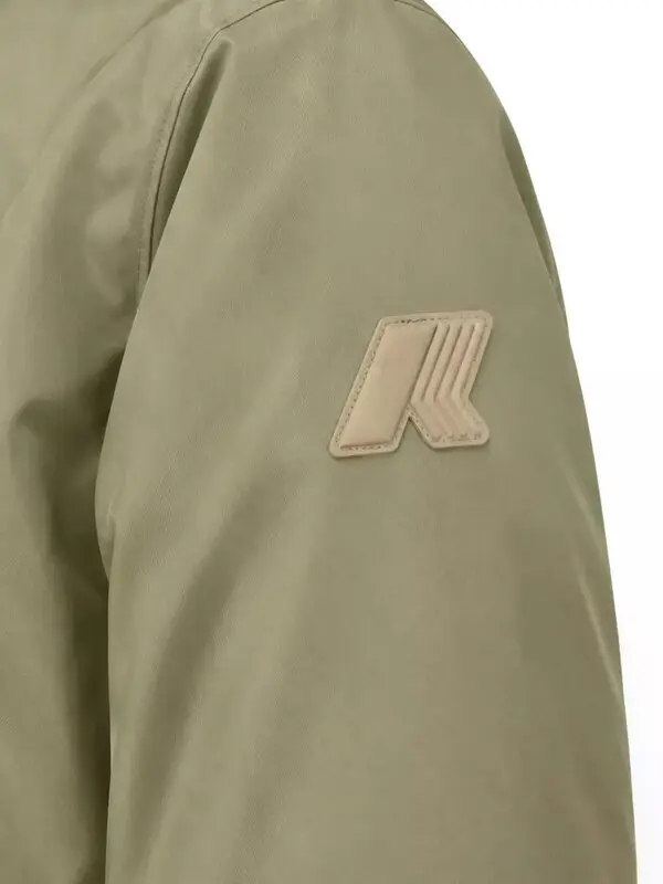 K-WAY Hooded Logo-patch Coat