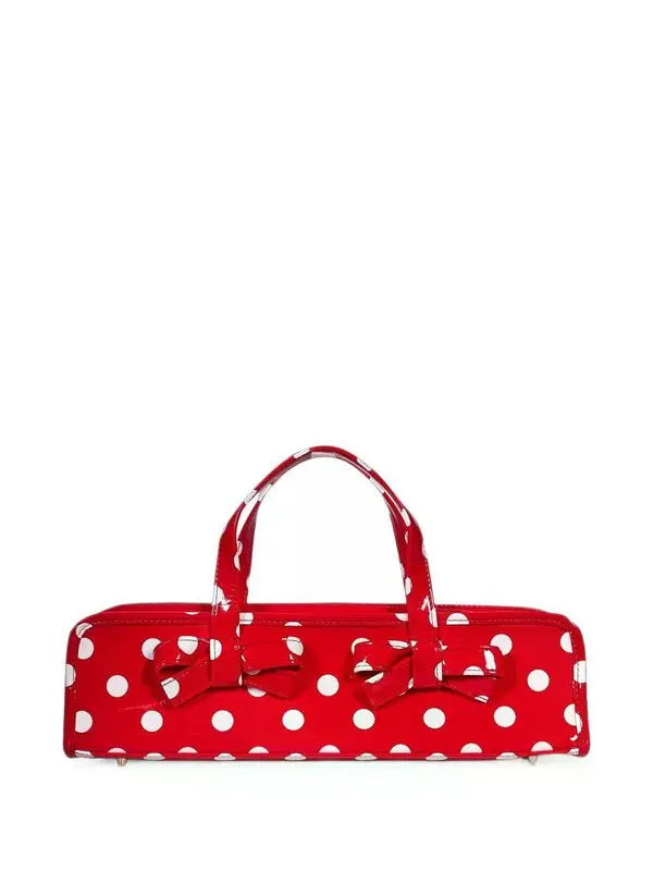 Comme Des Garçons Polka-dot Bow-detail Tote Bag