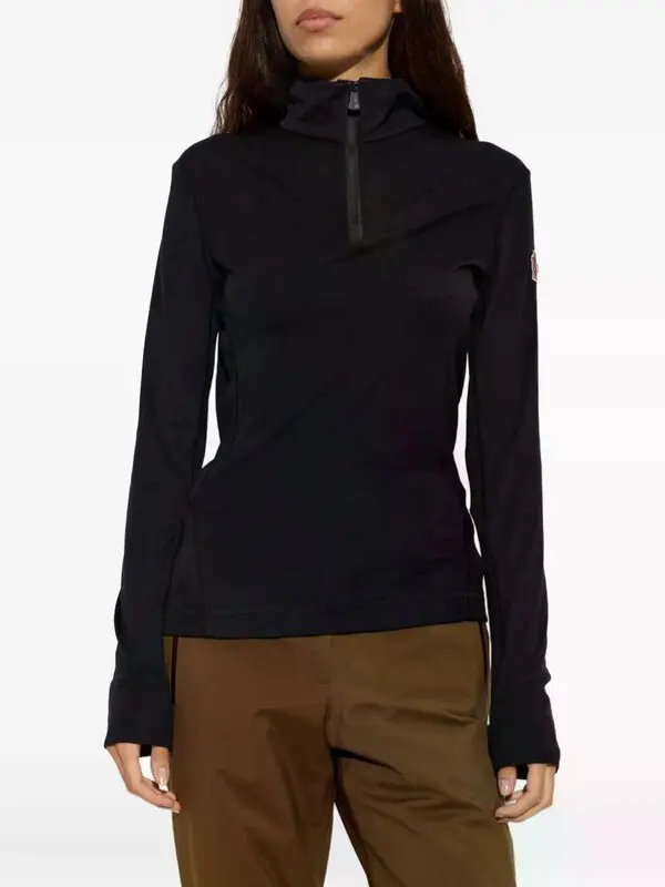 Moncler Turtleneck Half-zip Base Layer Top
