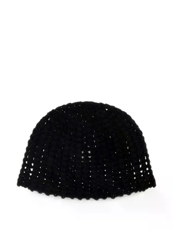 THE GARMENT Andalusia Crochet Beanie Hat - Black