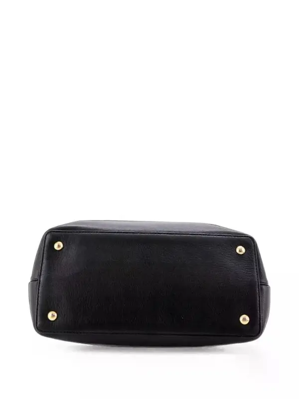 Fendi 2jours Bag Leather Petite Satchel - Black