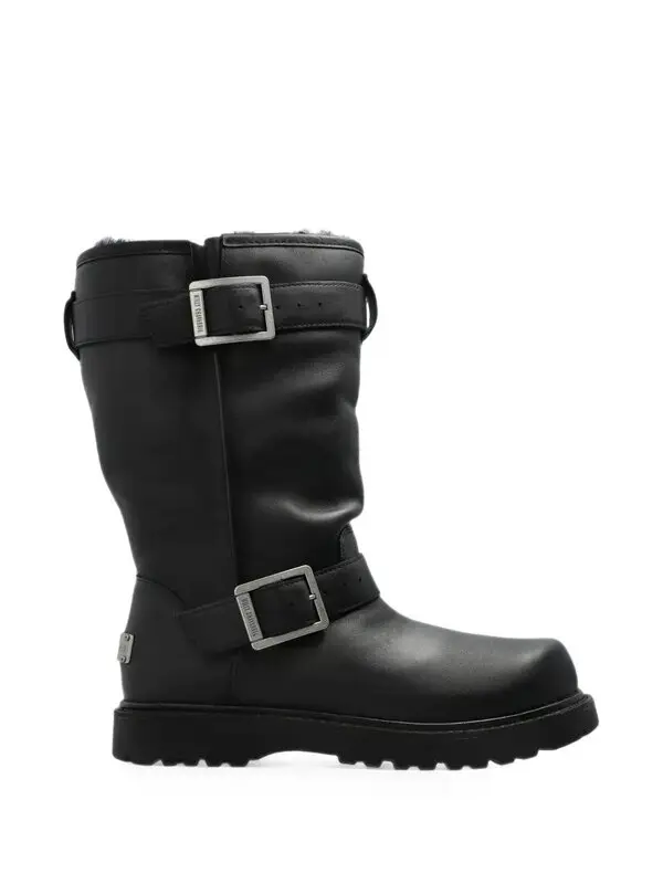 UGG X Willy Chavarria Buckle-detail Leather Boots - Black