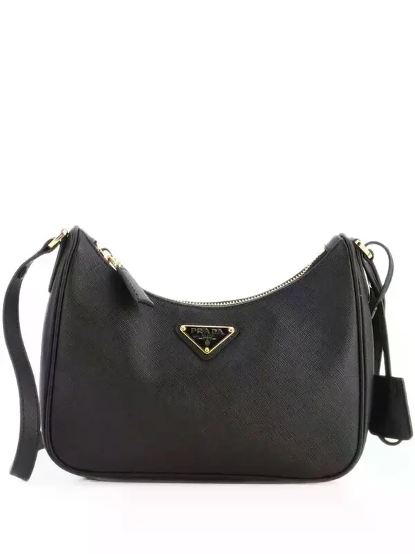 Prada Re-edition Hobo Saffiano Leather Mini Shoulder Bag