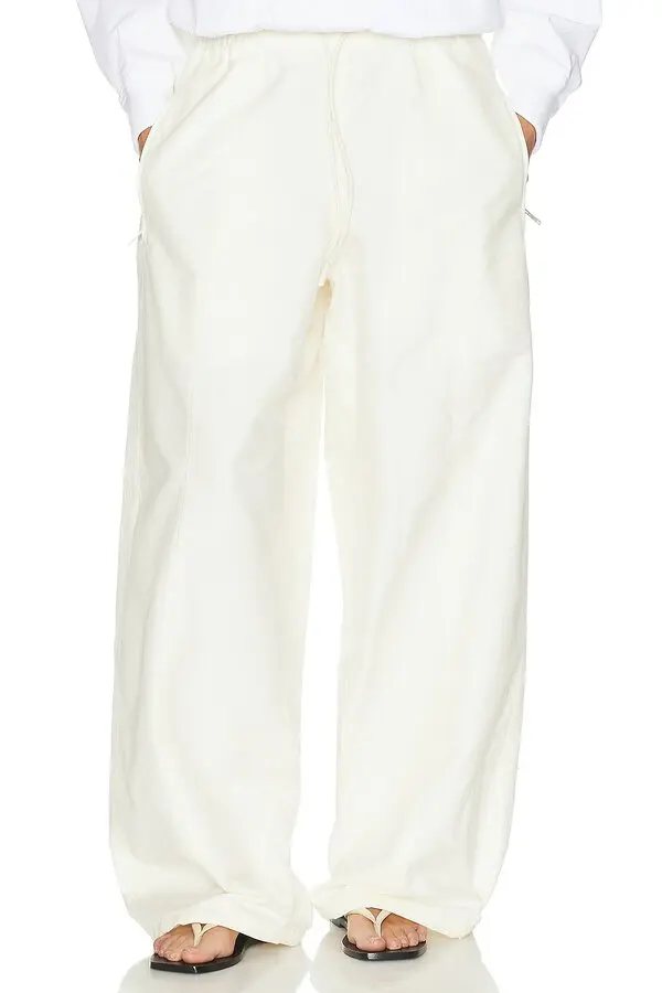 Bottega Veneta Toile Barrel Leg Trouser