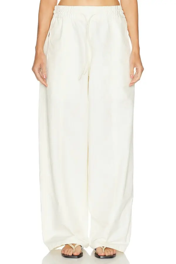 Bottega Veneta Toile Barrel Leg Trouser