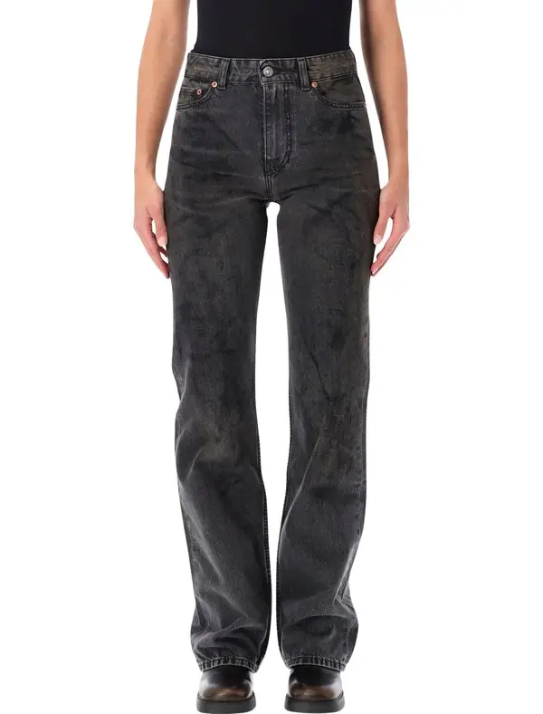 Our Legacy High-rise Straight-leg Jeans - Nero