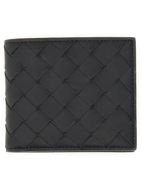 Bottega Veneta Mini Leather Bi-fold Wallet 9.5 Cm X 11 Cm X 1 Cm