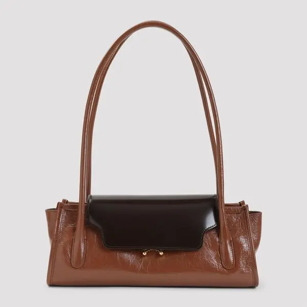 Marni Trunkette Shoulder Mini Bag - Brown