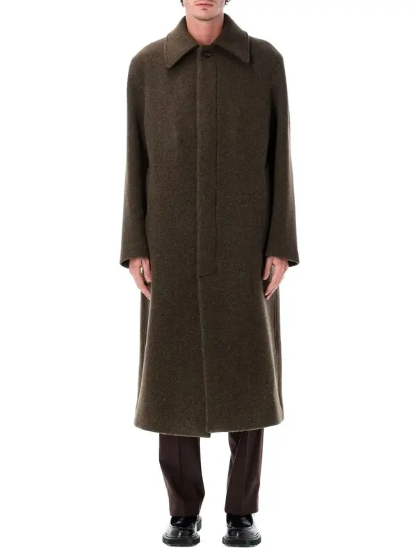 SUNFLOWER Wool Blend Long Overcoat